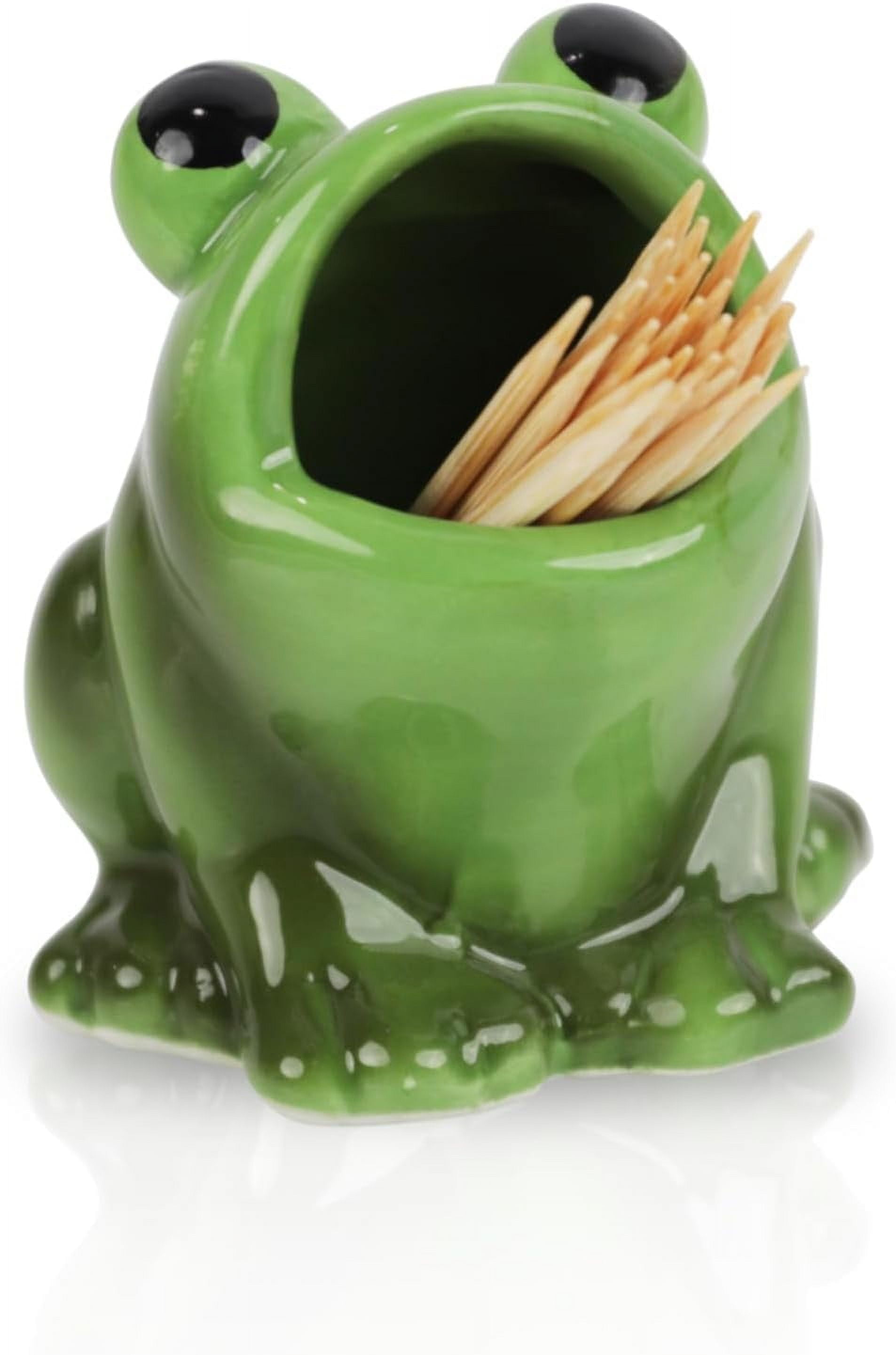 Servette Home Animal Themed Ceramic Toothpick Holders, Alligator, Bear ...