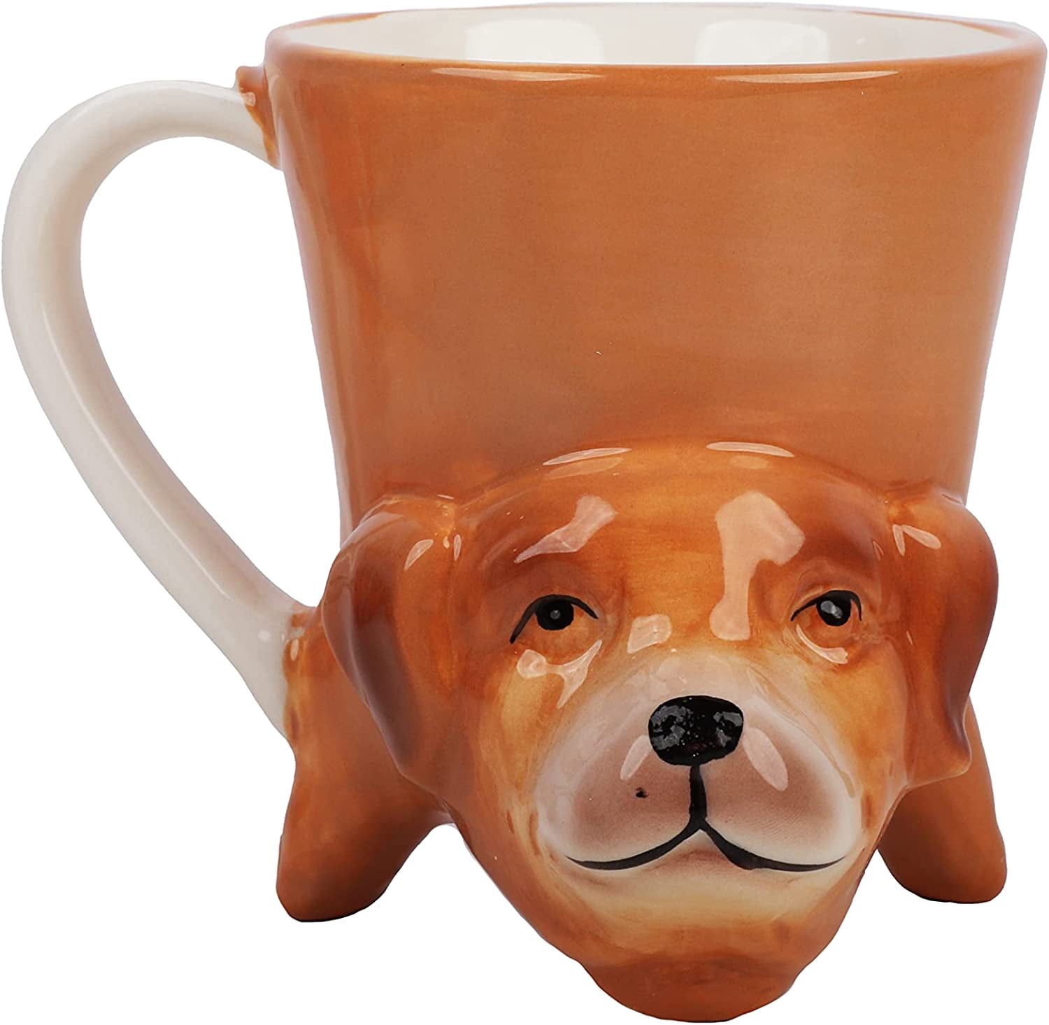 Servette Home Ceramic Coffee Mug 10oz Dog Mug (Brown) - Walmart.com