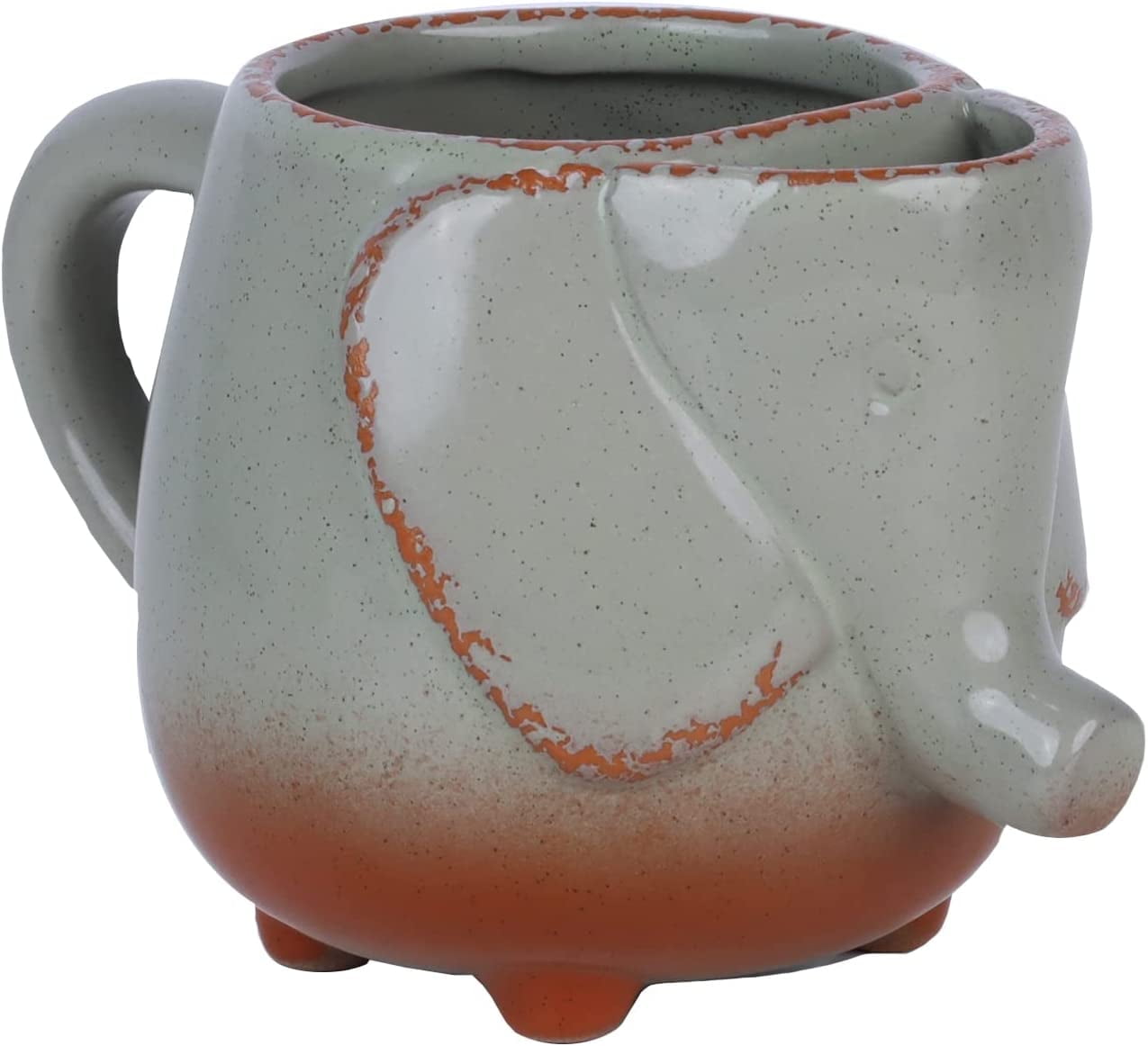 Servette Home Ceramic Elephant Tea Mug with Tea Bag Holder 16oz ...