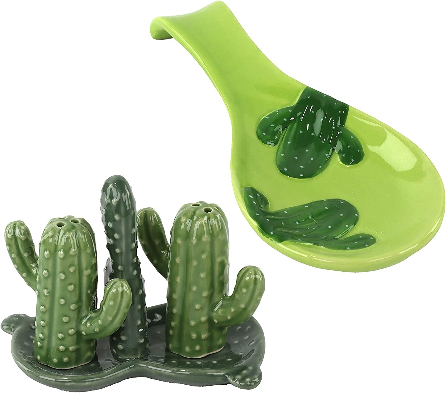 Servette Home Ceramic Stovetop Set with Salt and Pepper Shakers and ...