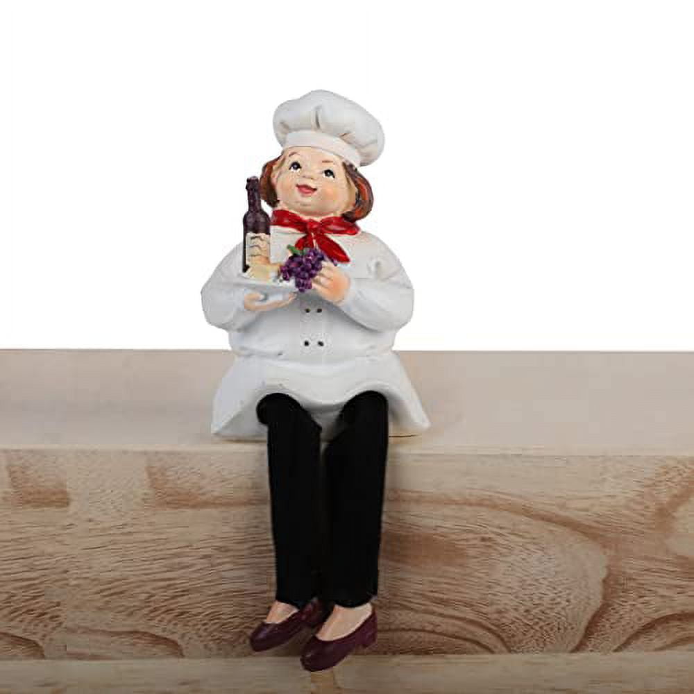 Servette Home Chef Kitchen Decor Shelf Sitters with Long Legs - Plate ...