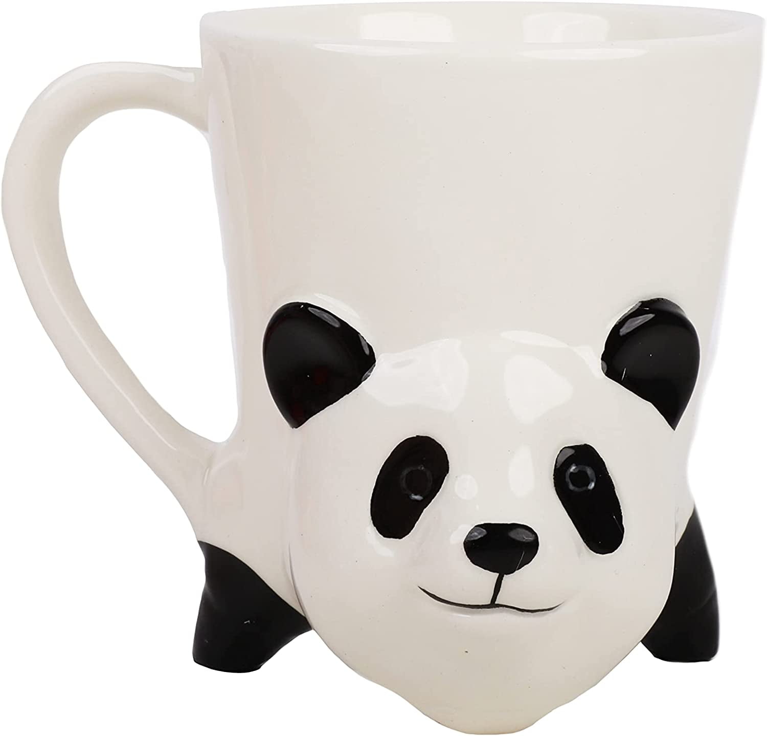 Servette Home Panda Mug Ceramic Coffee Mug 10oz Animal (White Panda ...