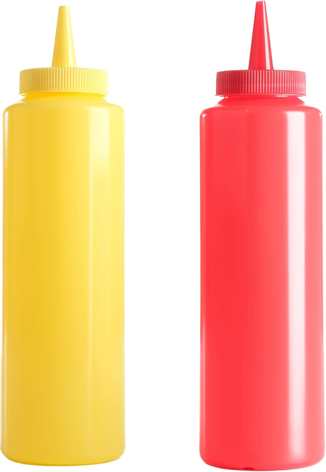 Servette Home Refillable Ketchup and Mustard Squeeze Bottles, 14 oz ...