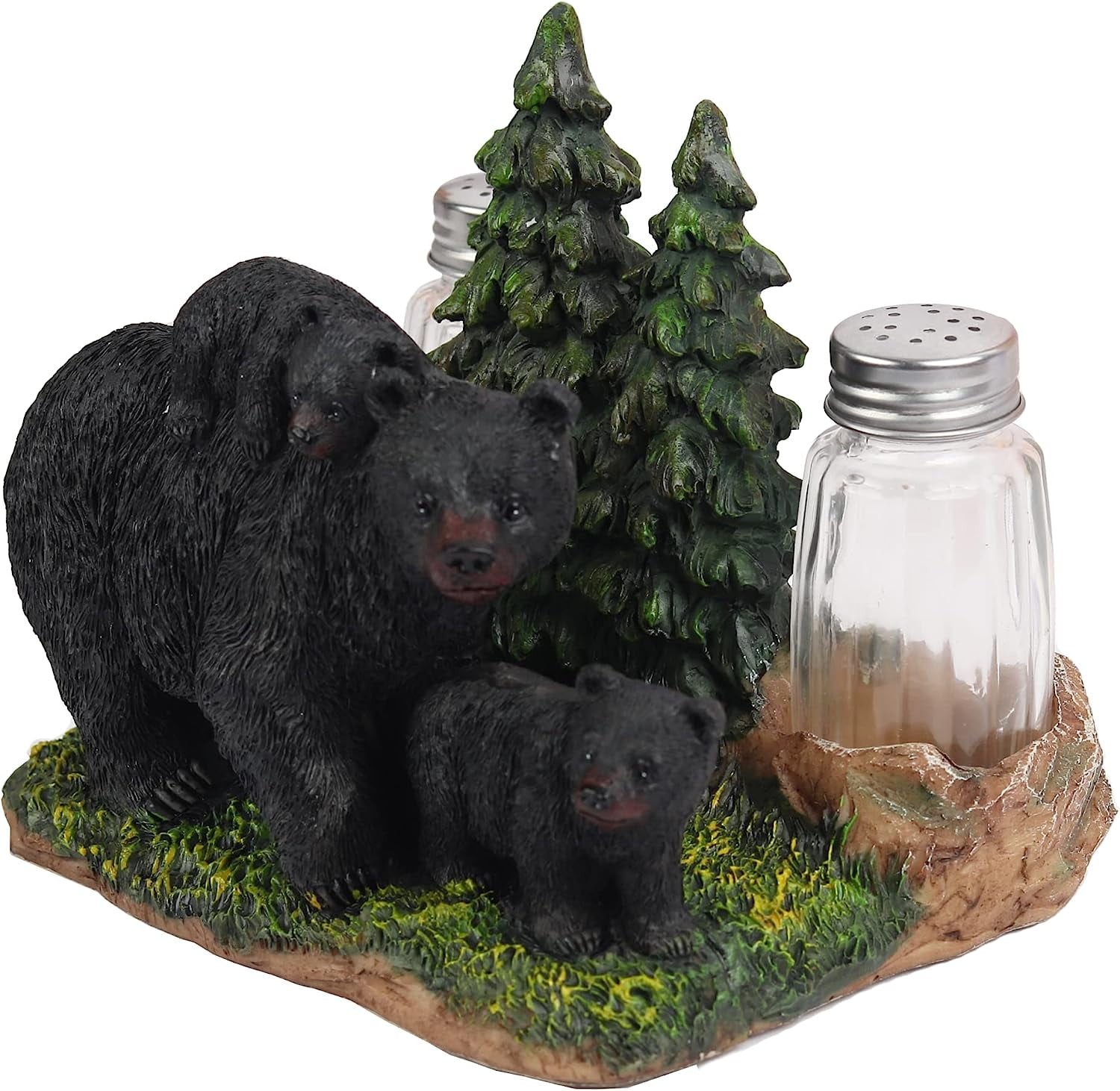 Servette Home Rustic Kitchen Décor Salt and Pepper Shaker Sets - Bear ...