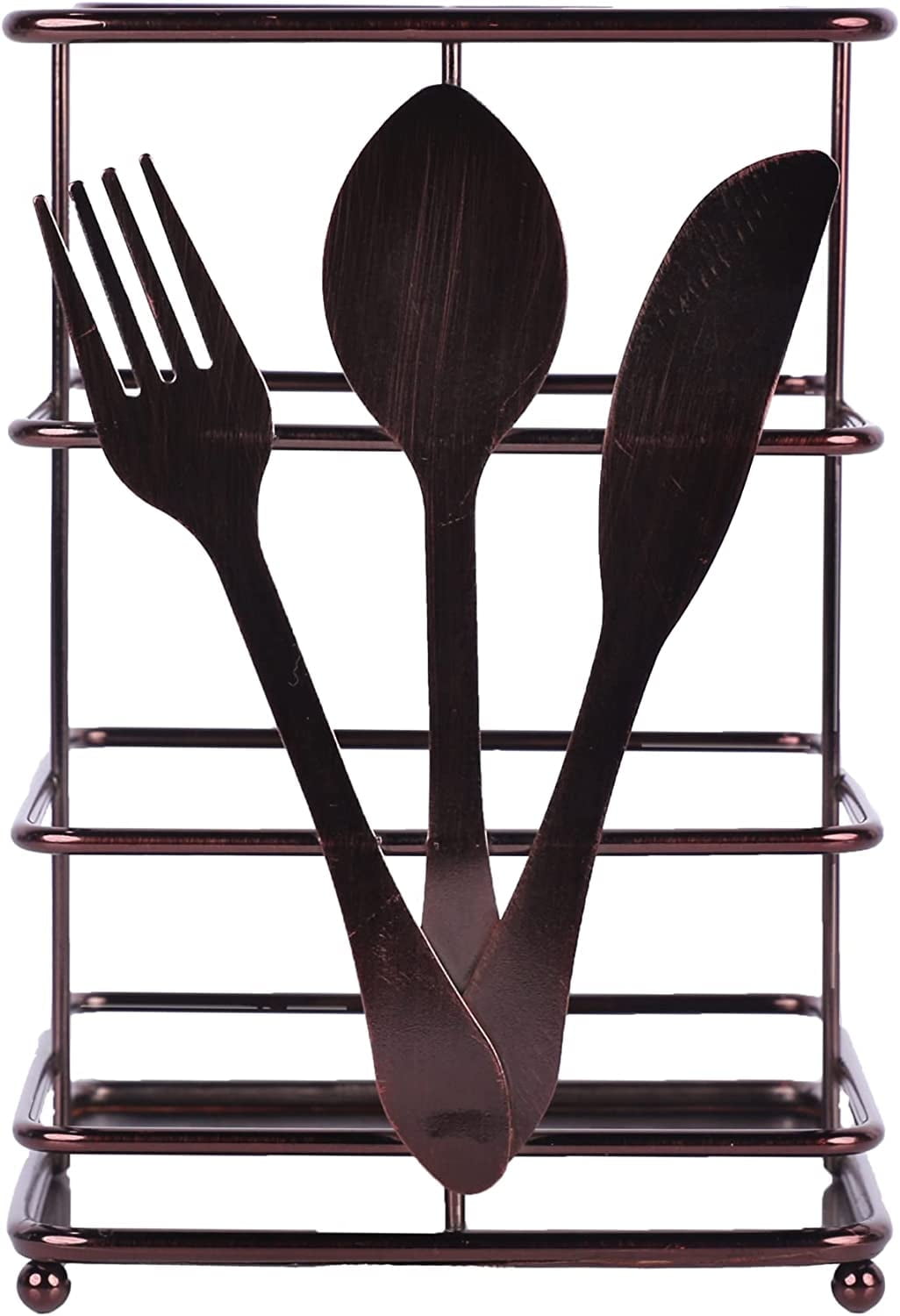 Servette Home Metal Wire Cutlery Utensil Caddy - Walmart.com