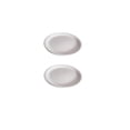 Servewell Melamine Quarter Serving Plate Set of 2 White - Walmart.com