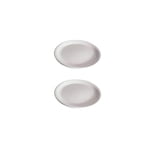 Servewell Melamine Quarter Serving Plate Set of 2 White - Walmart.com