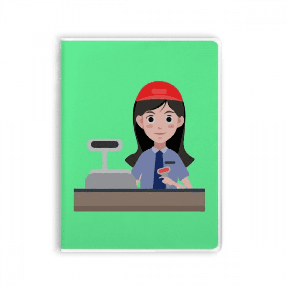 Service Cashier Supermarket Checkout Notebook Gum Cover Diary Soft ...