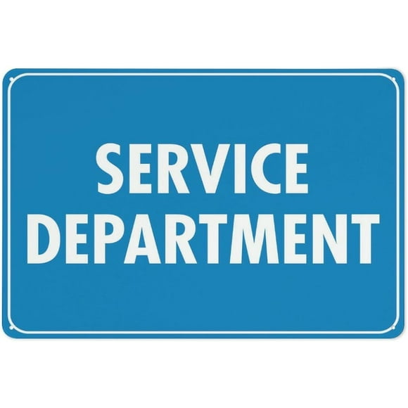 Service Department Signs