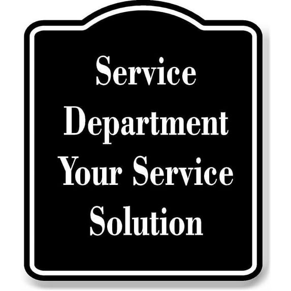Service Department - Your Service Solution BLACK Aluminum Composite ...