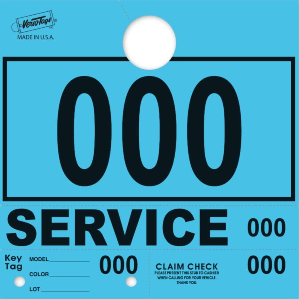 Service Dispatch Numbers RL78 Style Mirror Hang Tags Numbered (, 000 ...