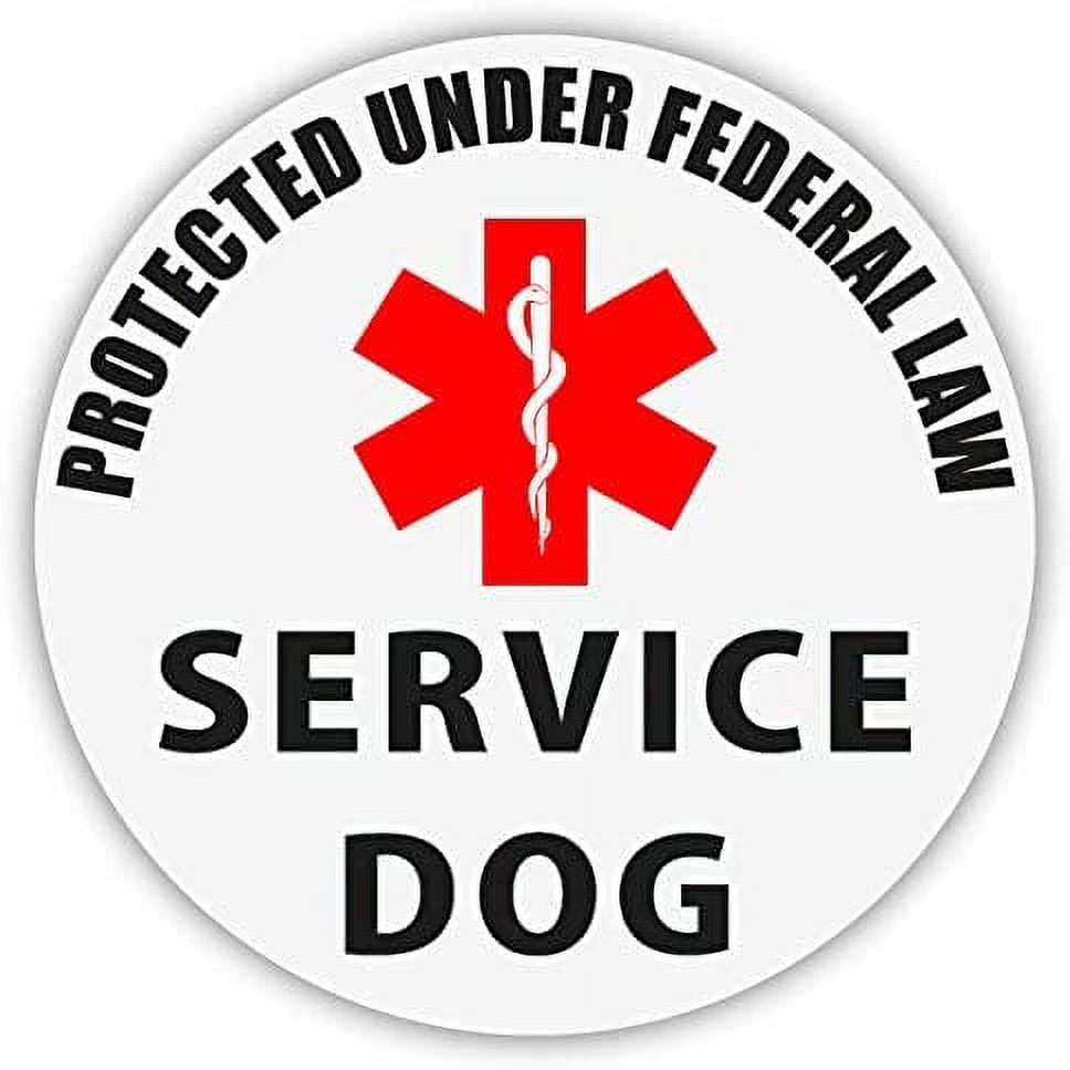 Service Dog Decal | Protected under Federal Law Reflective Decal ...
