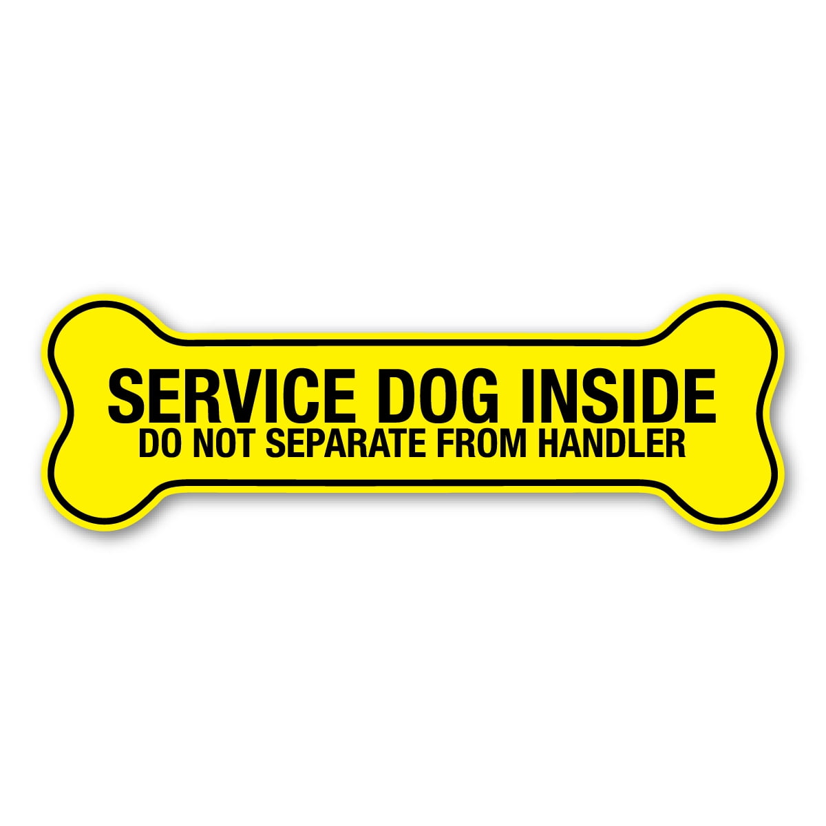 Service Dog Inside Yellow Bone Magnet - Walmart.com