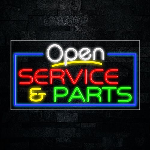 Service & Parts LED Neon Sign 33"L x 18"H #35854 - Walmart.com