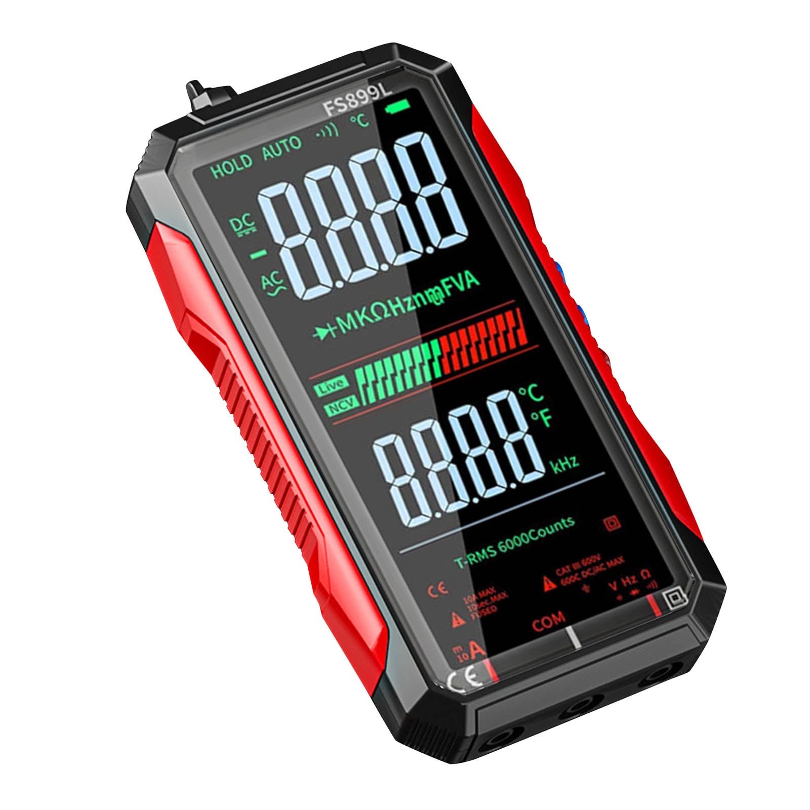 Service Plastic Housing Multimeter High Resolution Color LCD Display ...