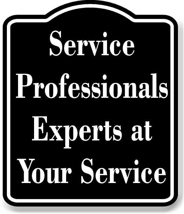 Service Professionals - Experts at Your Service BLACK Aluminum ...