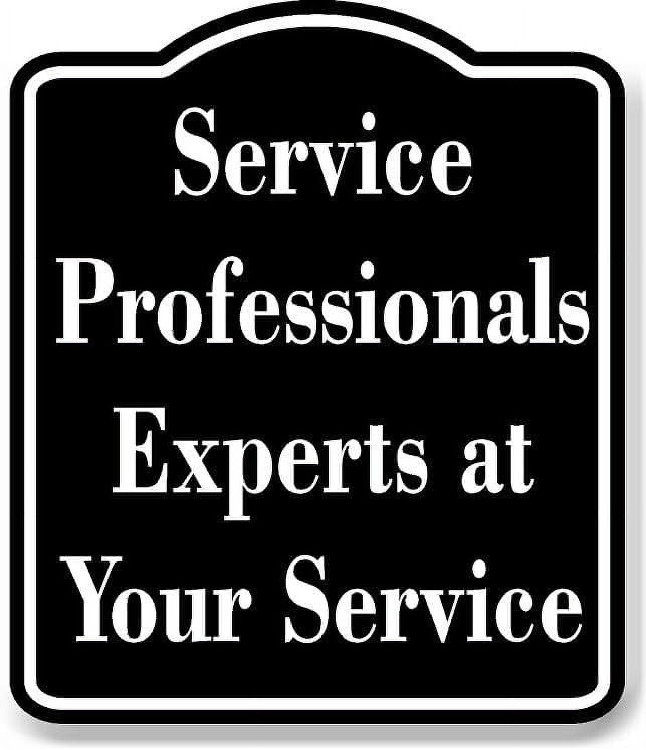 Service Professionals - Experts at Your Service BLACK Aluminum ...