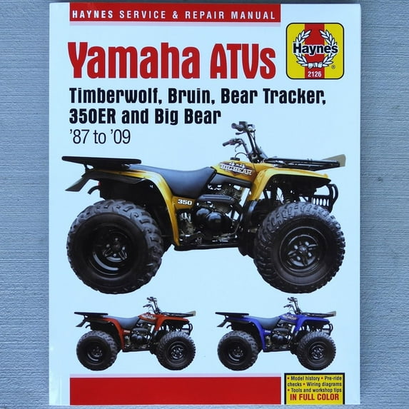 Service & Repair Manual for Yamaha Timberwolf Timber Wolf Big Bear ...