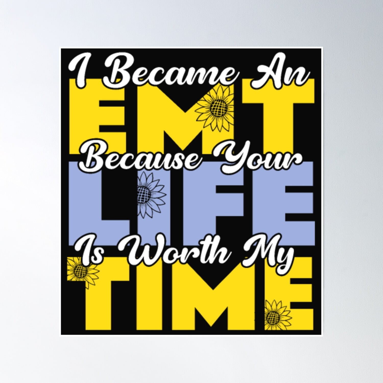 Service Save Life Doctor Paramedic Poster Wall Art, Modern Wall Decor ...