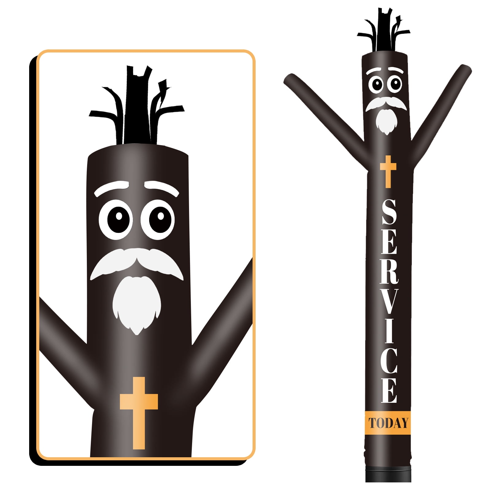 Service Today Inflatable Tube Man Wacky Wavy Dancing Guy for Outdoor ...