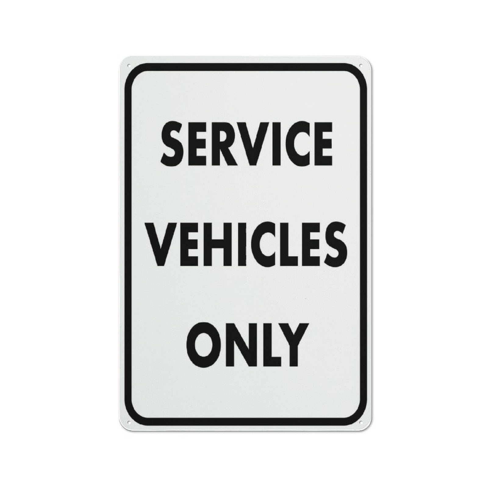 Service Vehicles Only Sign Outdoor Metal Sign - 12 X 8 Metal Signs For ...