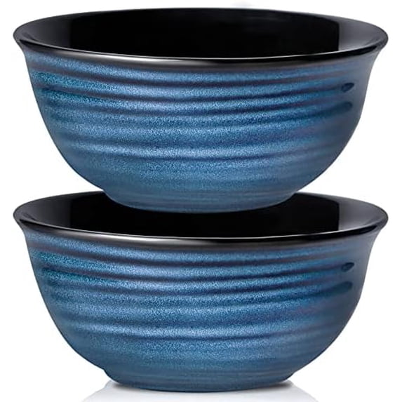Serving Bowls, 60 Ounces Ceramic Salad Pasta Soup Bowls, 8.5 inch Large ...