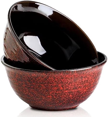 Serving Bowls, 84 Ounce Ceramic Mixing Bowls Set of 2 for Kitchen ...