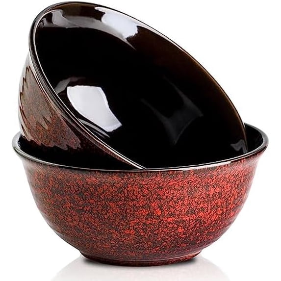 Serving Bowls, 84 Ounce Ceramic Mixing Bowls Set of 2 for Kitchen ...