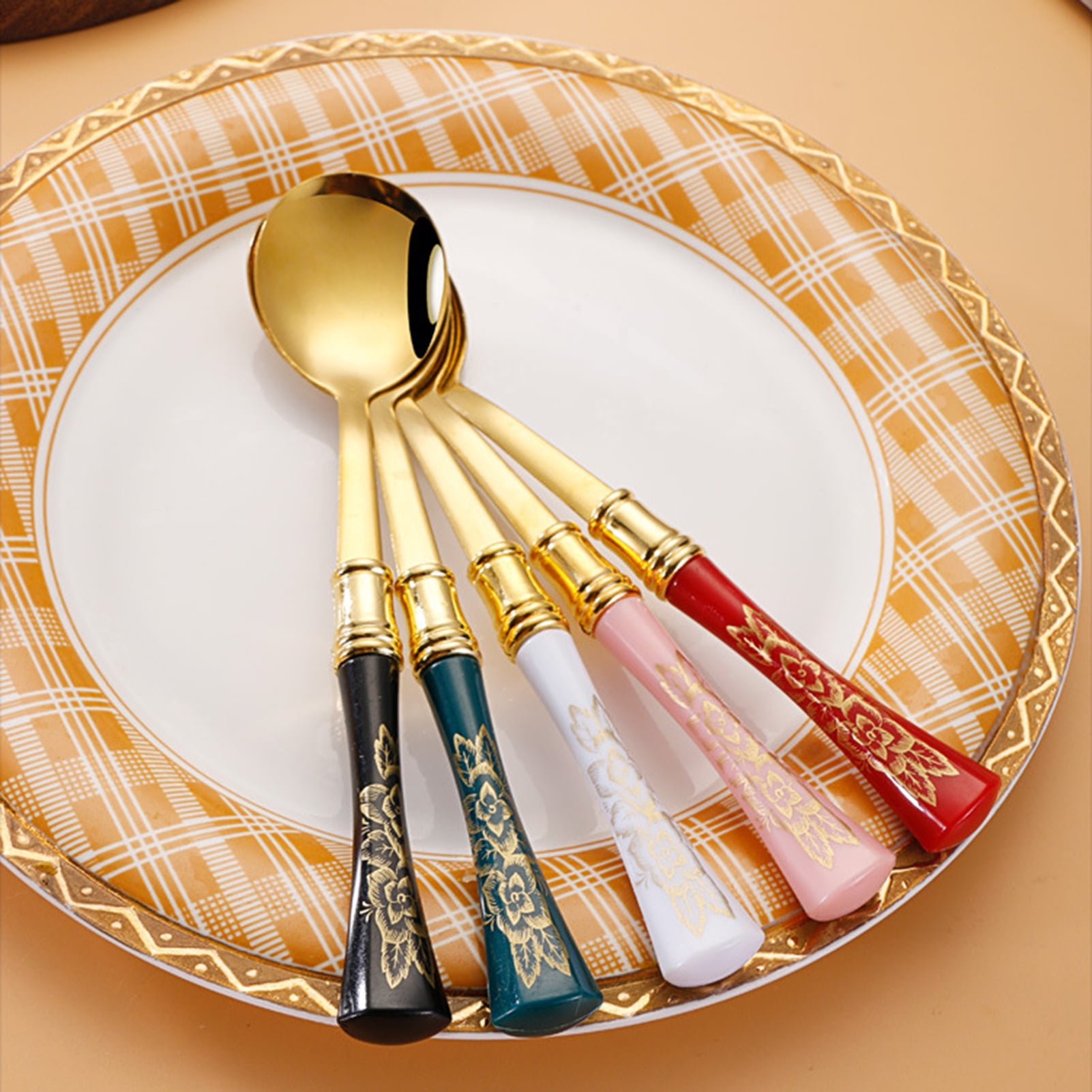 Serving Spoons 2Pcs Set, Stainless Steel Serving Spoon Tabletop ...