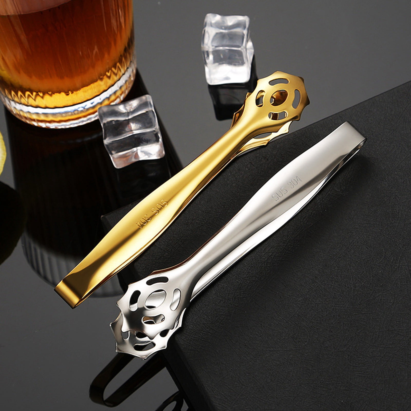 Serving Spoons Stainless Steel Serving Tongs Kitchen Tongs Buffet Tongs ...