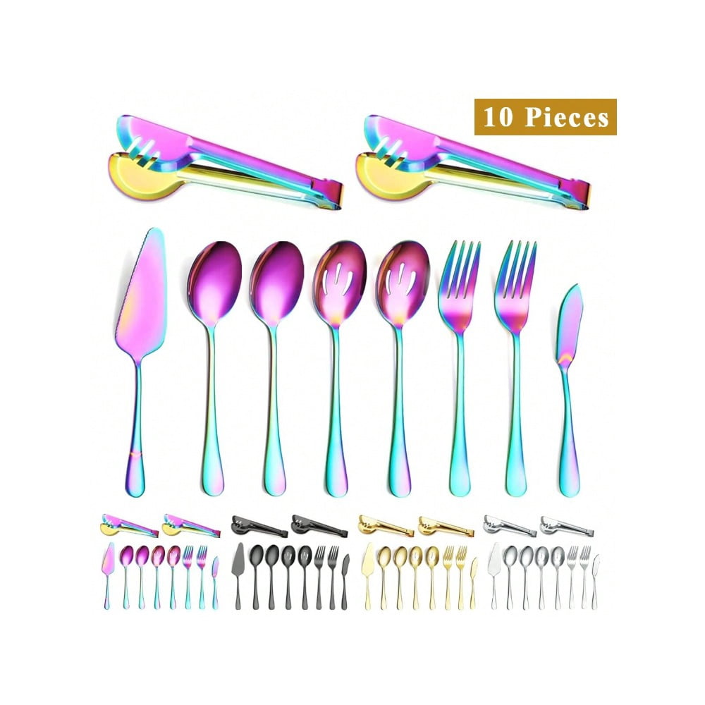 Serving Spoons, Stainless Steel Serving Utensils Include 2 Serving ...