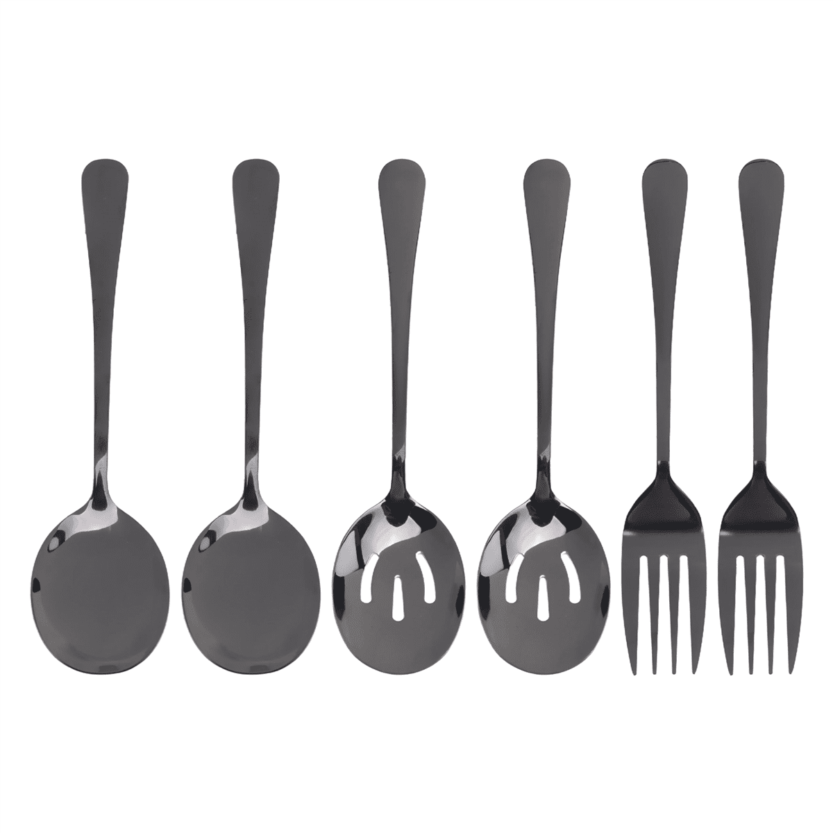 Serving Stainless Steel Buffet Catering Party Banquet Spoons Forks Set ...