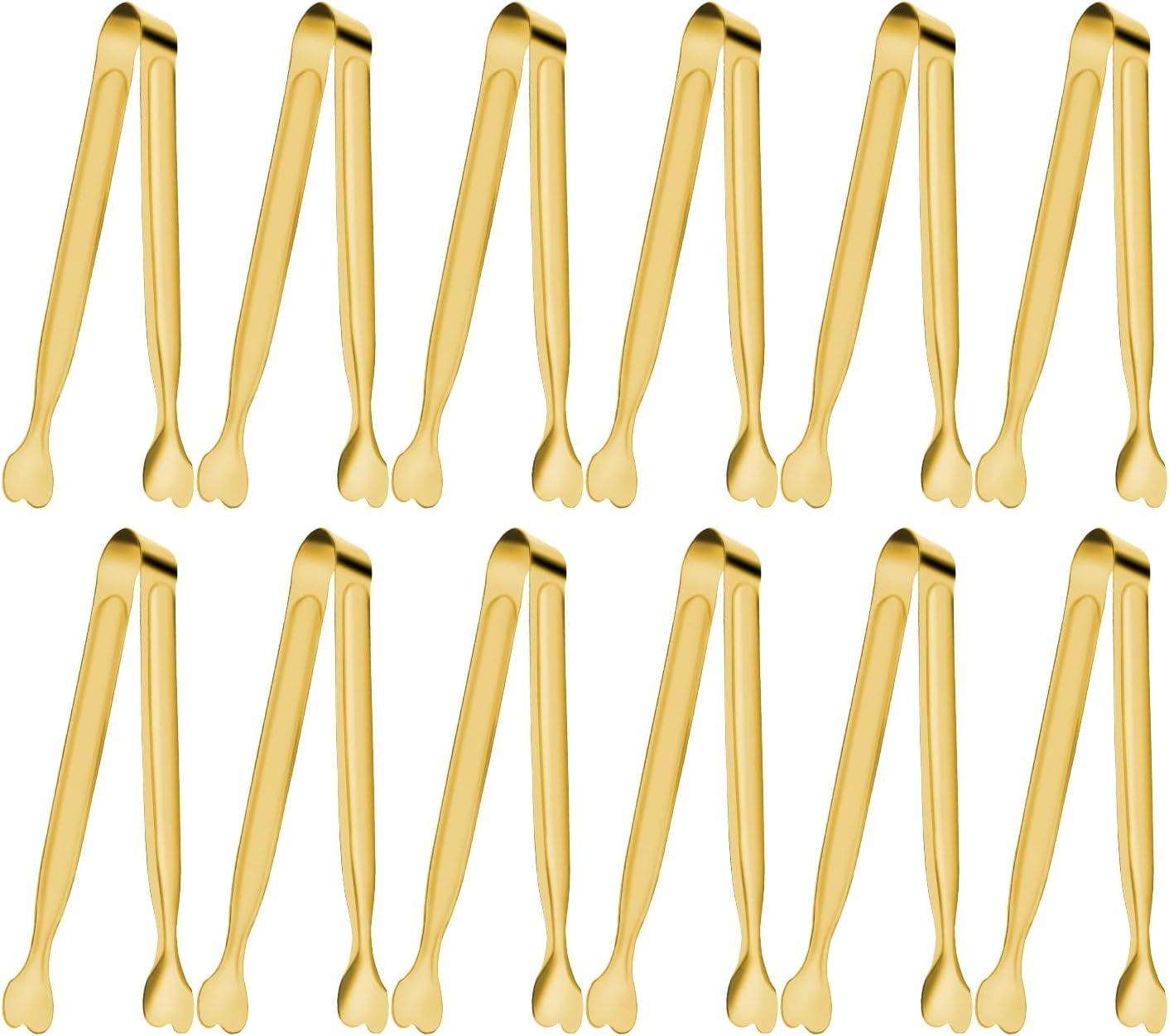 Serving Tongs, 12-Packs Stainless Steel Sugar Tongs, 5.3inch Small Tong ...