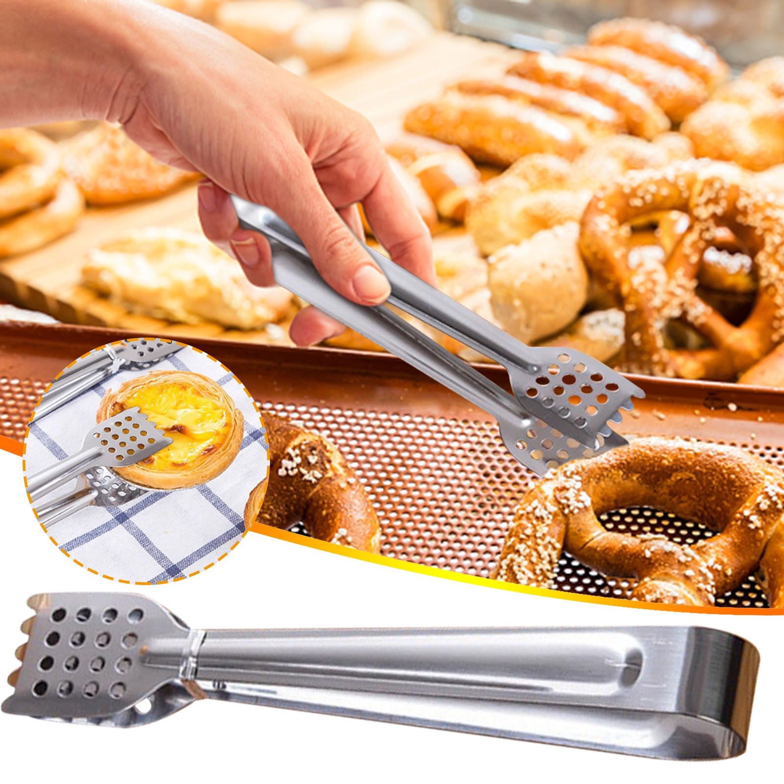 Serving Tongs, 7 Inch Functional Small Tongs for Serving Food for ...