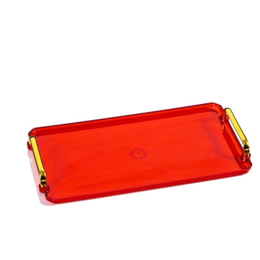 Zosenley Decorative Tray, Plastic Tray with Handles, Modern Vanity Tray ...
