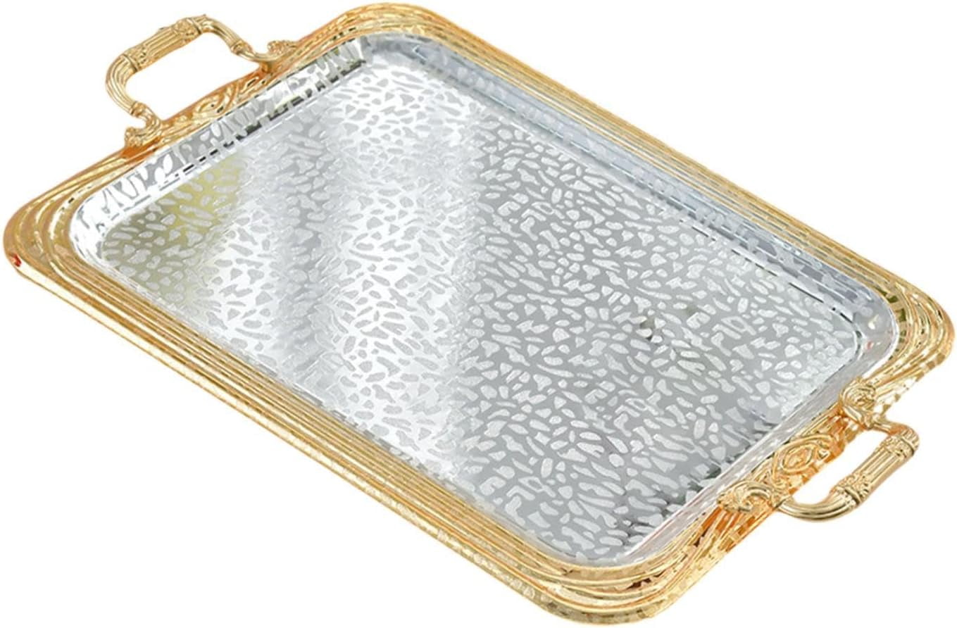 Serving Tray Jewelry Tray Luxury Multifunction Rectangle Food Tray Tea ...