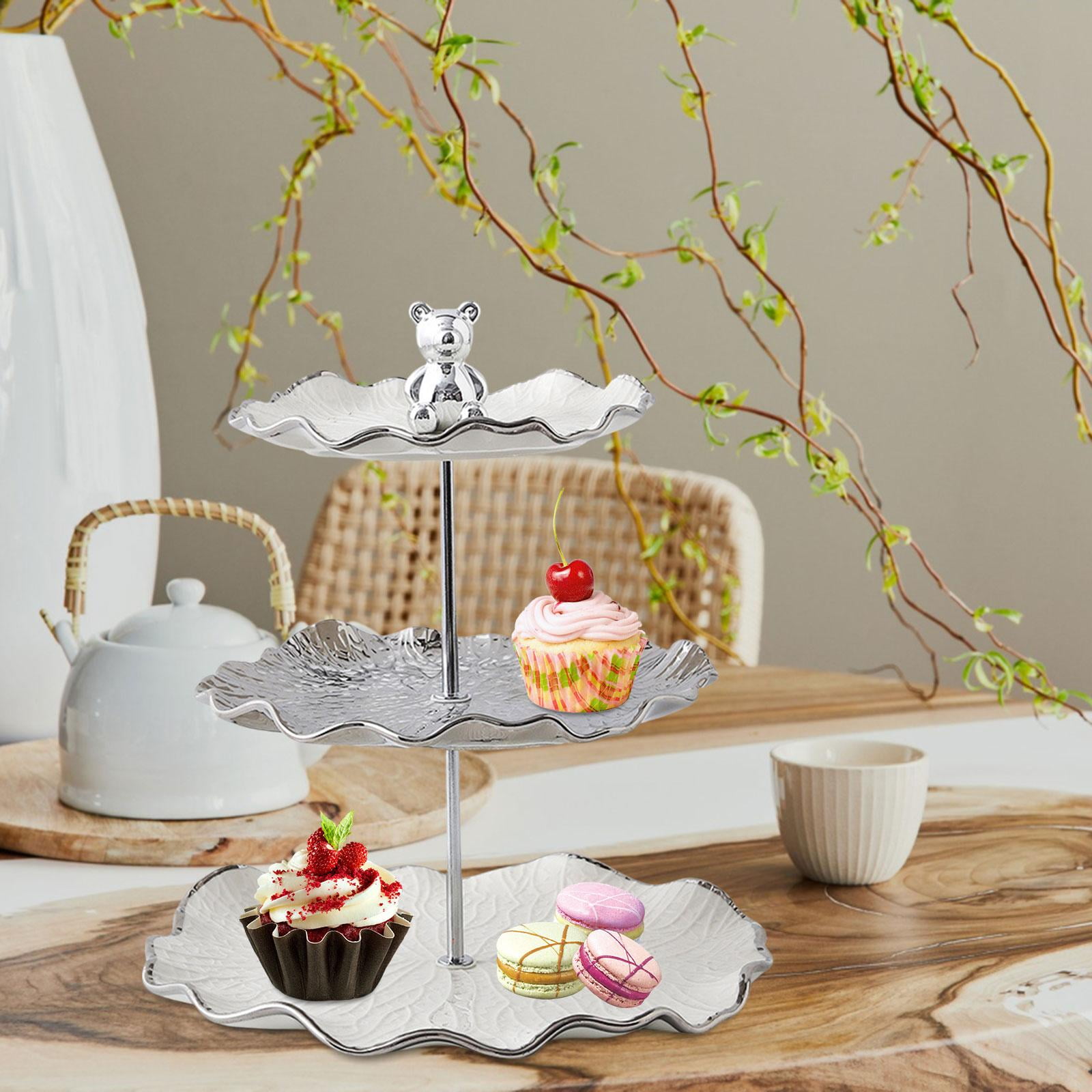 Serving Tray Pastry Embossed Dessert Stand for Serving Donuts Desserts ...