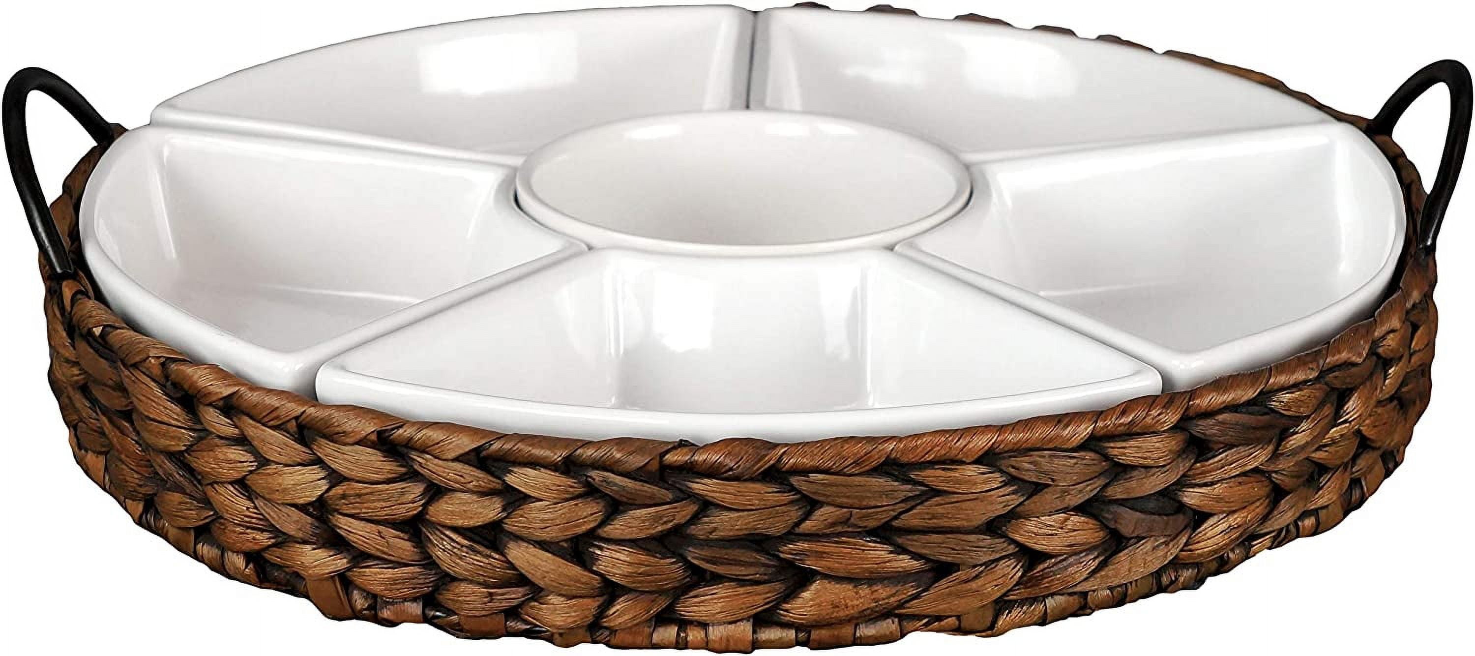 Serving Tray and Serving Dishes, 7-Set Gold Platters for Parties,15.5 x ...