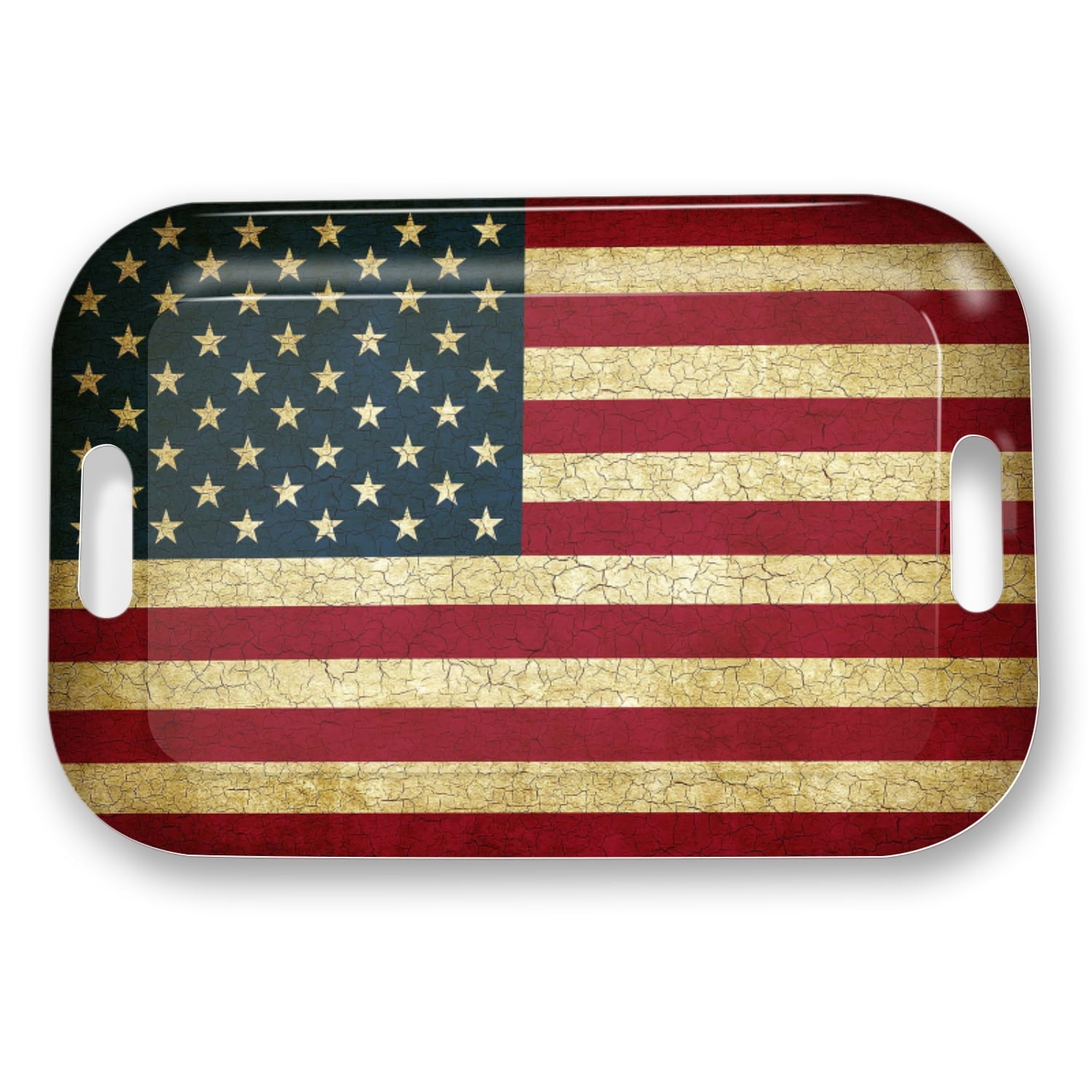 Serving Trays with Handles, 14.5 x 9.8 inch Rectangular Plastic Tray ...