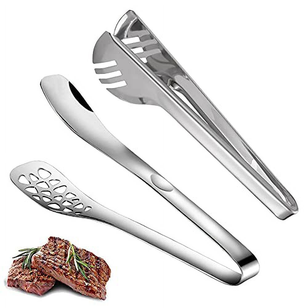 Serving tongs, spaghetti tongs, asparagus tongs, stainless steel salad ...