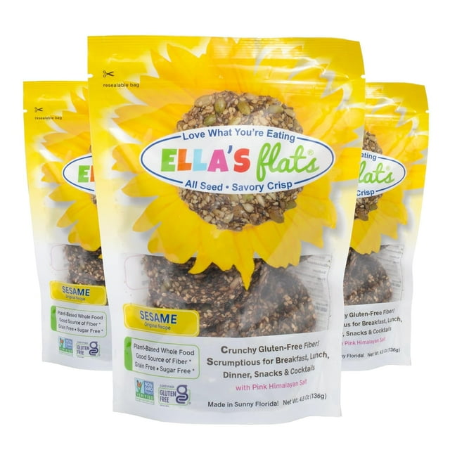 Sesame All Seed Savory Crisps – All Natural, Gluten Free, Good Source ...