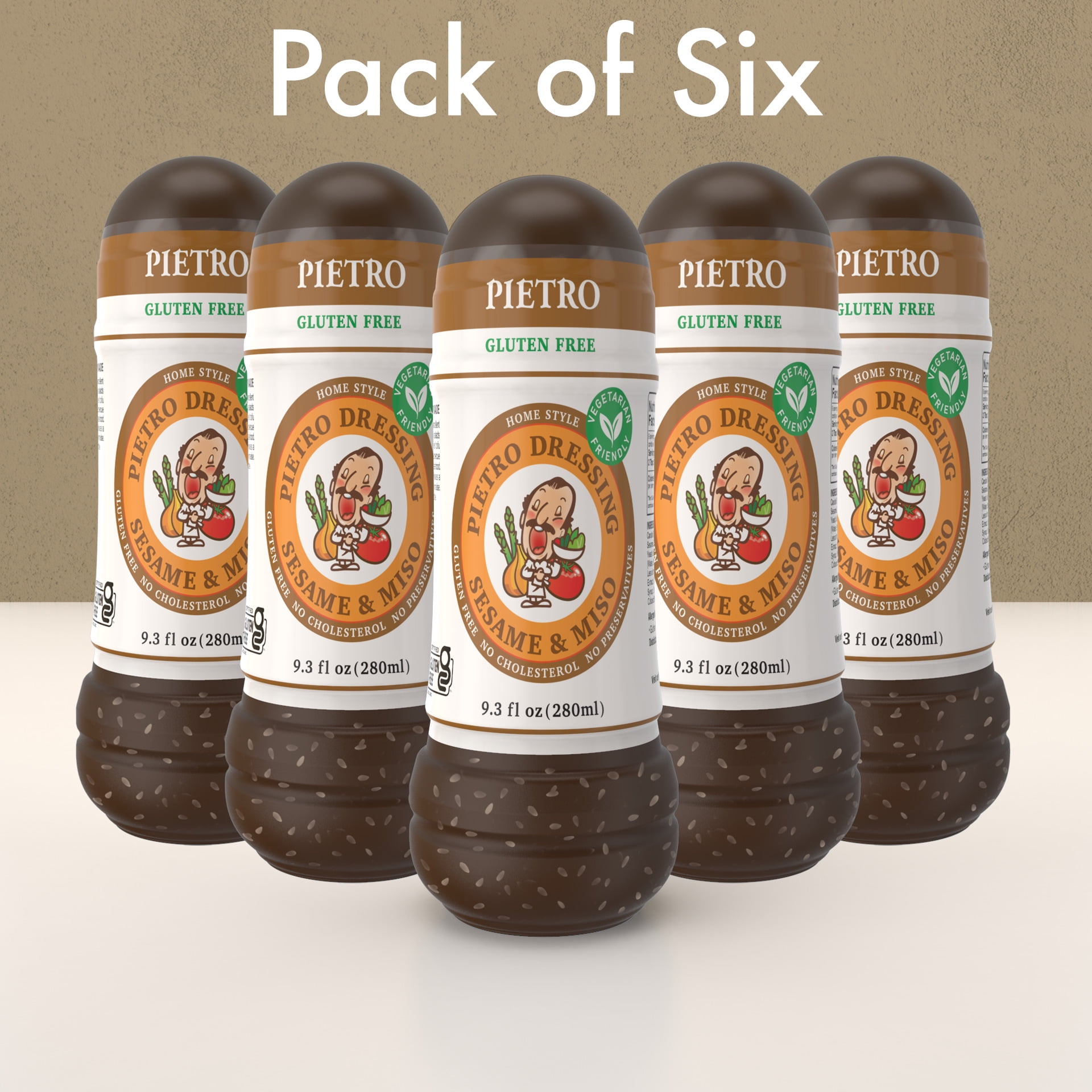 Sesame Miso Pietro Dressing (Pack of 6) - Walmart.com