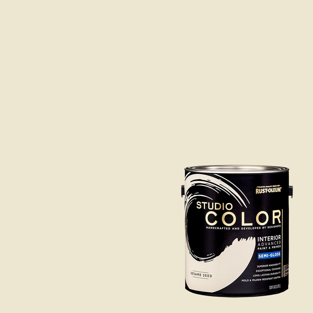 Sesame Seed, Rust-Oleum Studio Color Interior Paint + Primer, Semi ...