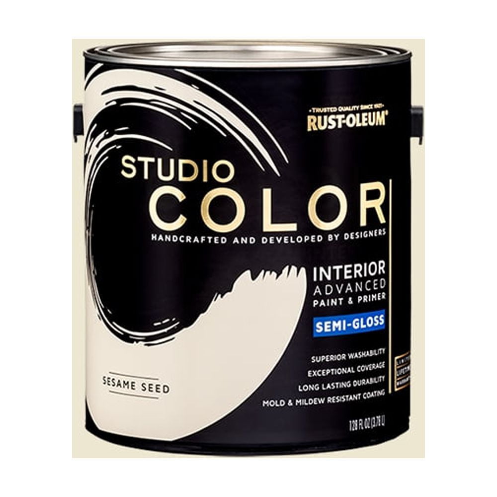 Sesame Seed, Rust-Oleum Studio Color Interior Paint + Primer, Semi ...