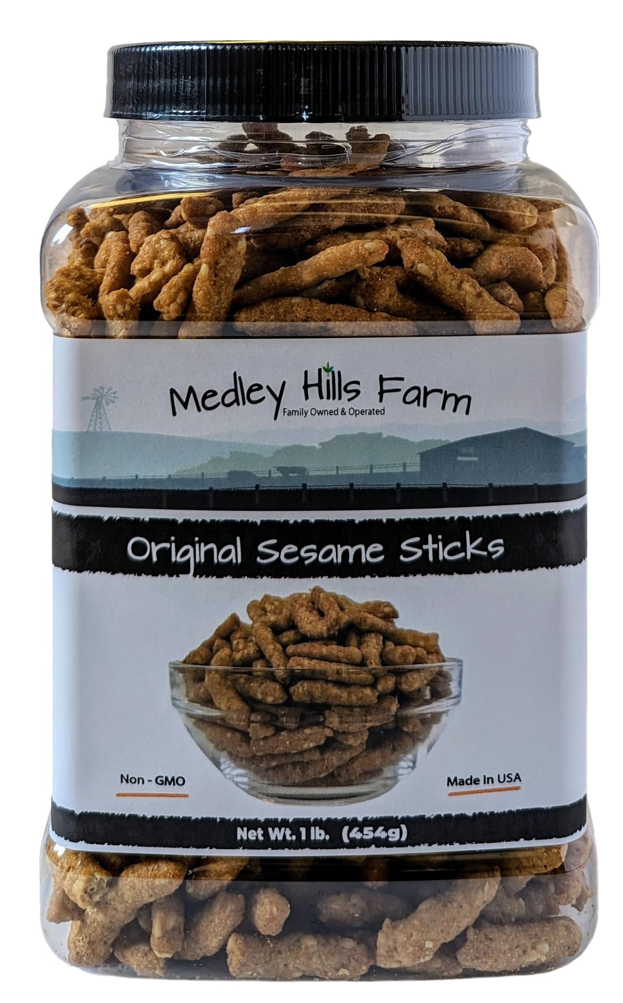 Sesame TMH1 Sticks Original 1 lb. By Medley Hills Farm in Reusable ...