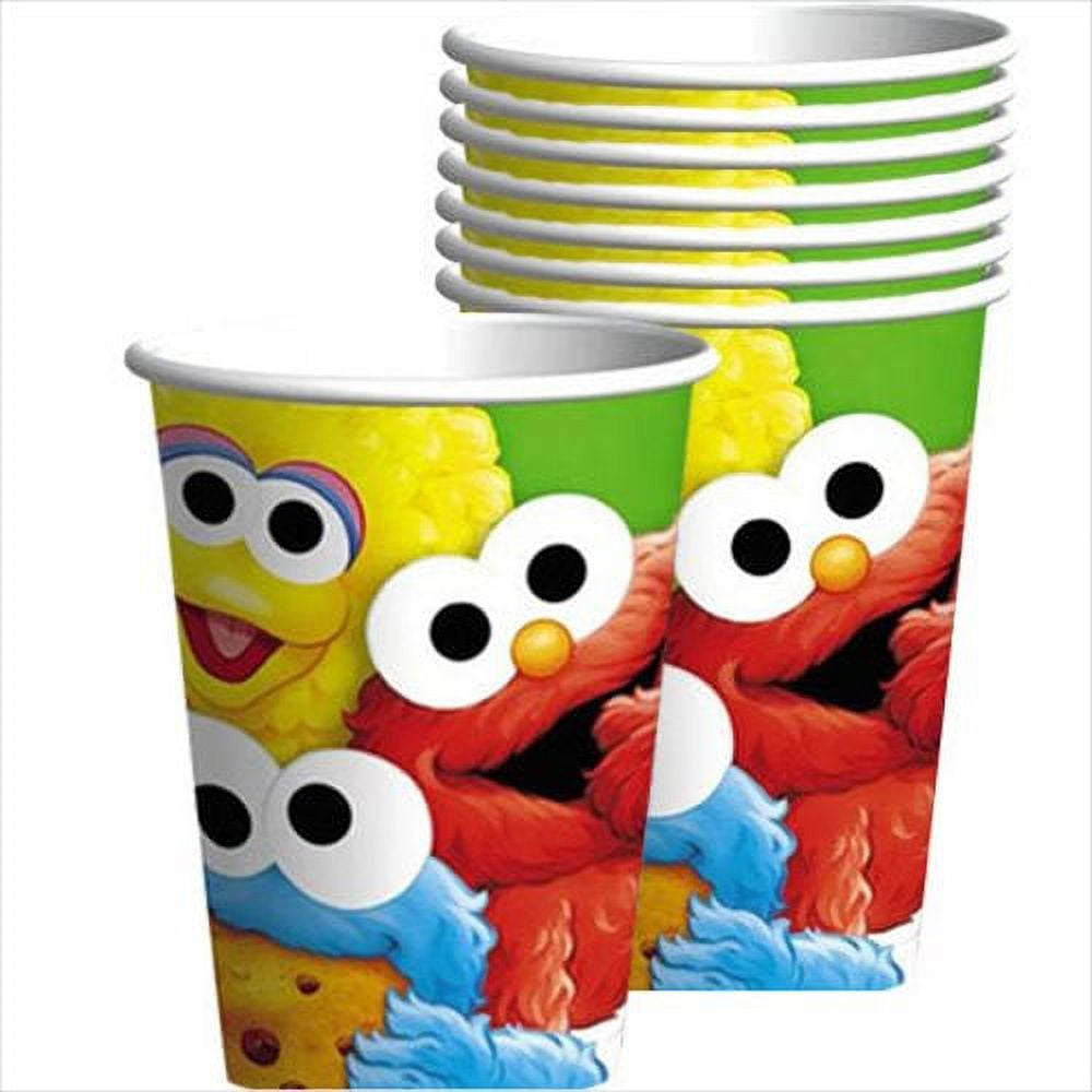 Sesame Street Party Cups Kids Party Tableware Sesame Street Supplies