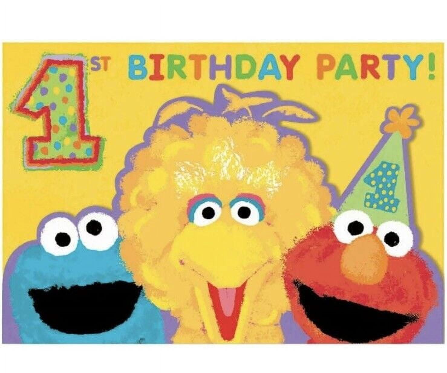 Sesame Street 1st - Invitations - Walmart.com