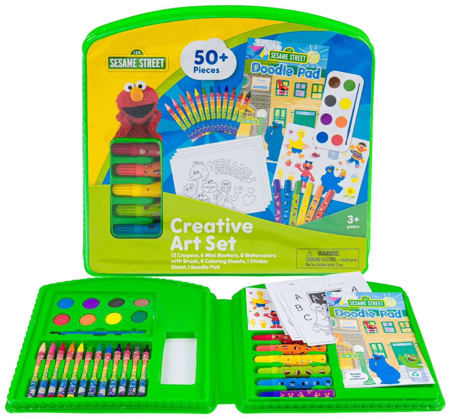 Sesame Street Creative Art Set [50+ Pieces] - Walmart.com