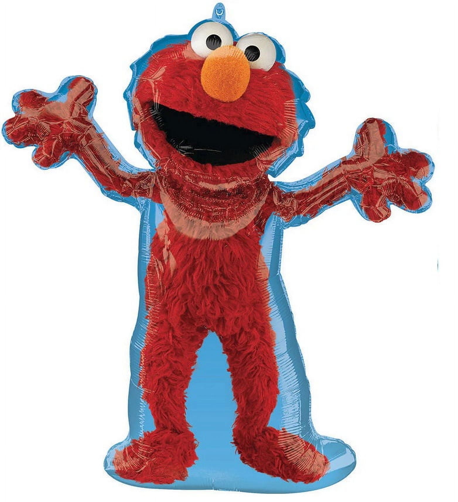 Sesame Street 45" Waving Elmo Supershape Foil Mylar Balloon - Walmart.com