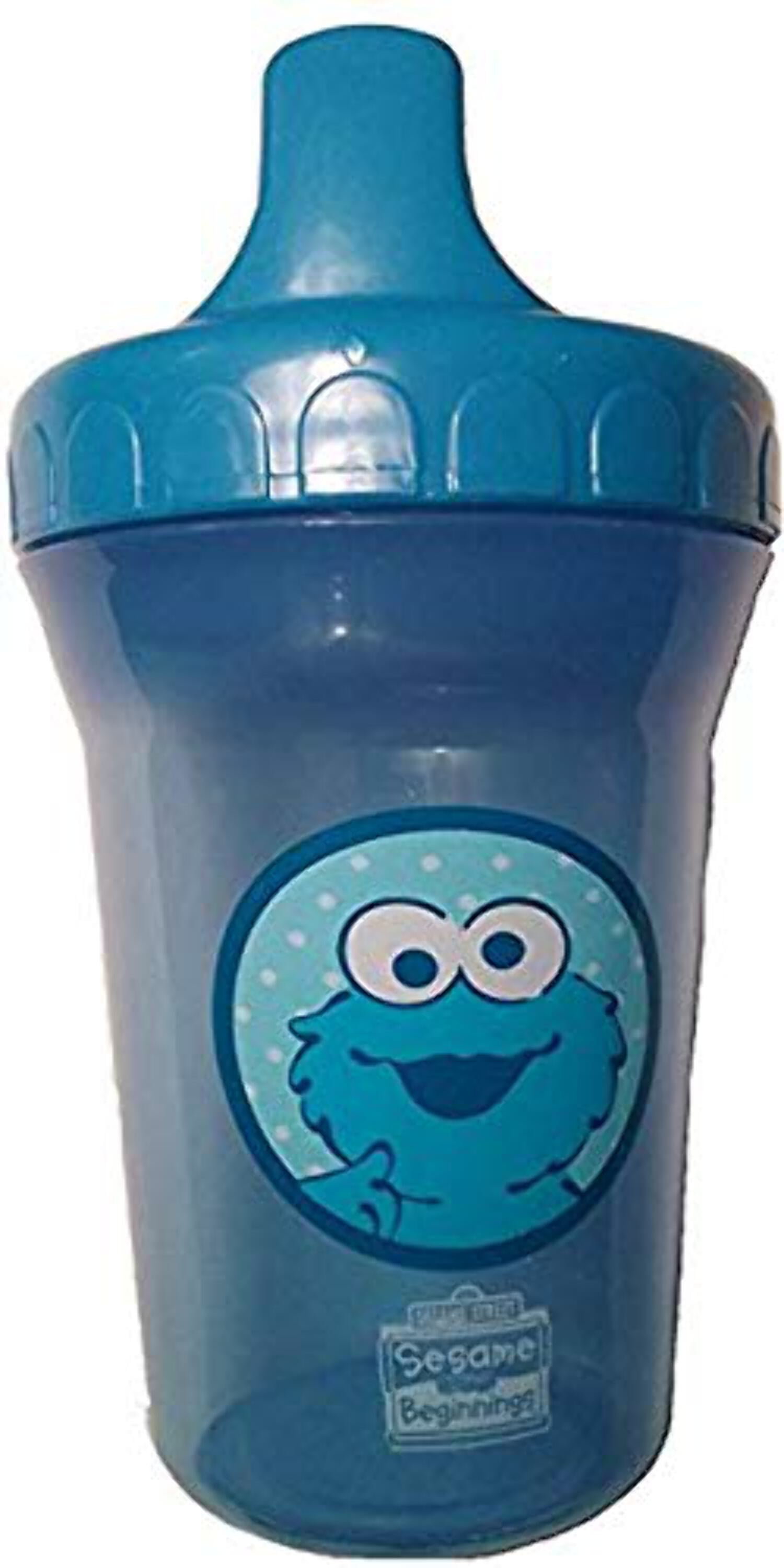 Sesame Street 8 oz Plastic Spill Proof Cup - Blue Sippie Cup - Walmart.com